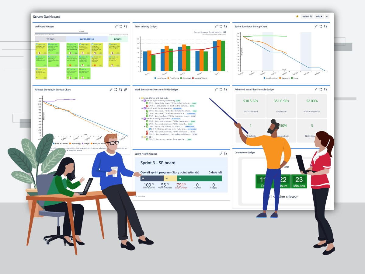 9 gadgets for a powerful Scrum dashboard in Jira – StonikByte