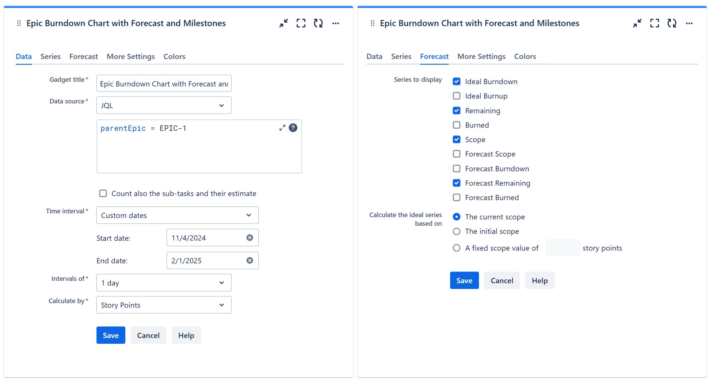 How to create an epic burndown or burnup chart in Jira and Confluence ...